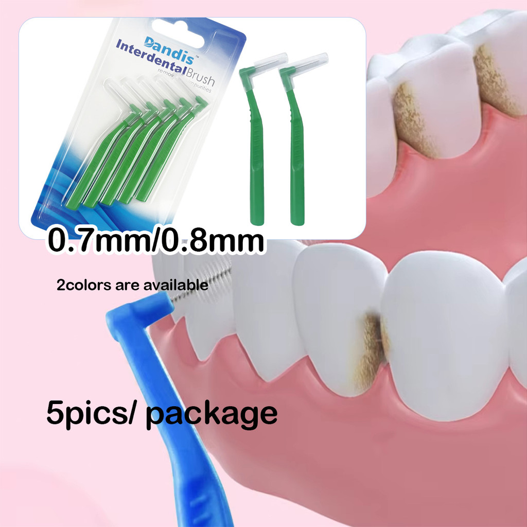 Jual Sikat Sela Gigi dan Behel Interdental Brush Bengkok Bentuk L ...