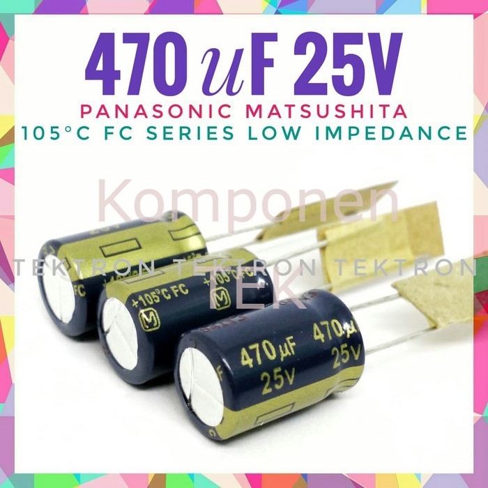 Jual Panasonic 470uF 25V Matsushita FC 105 audiophile high quality ...