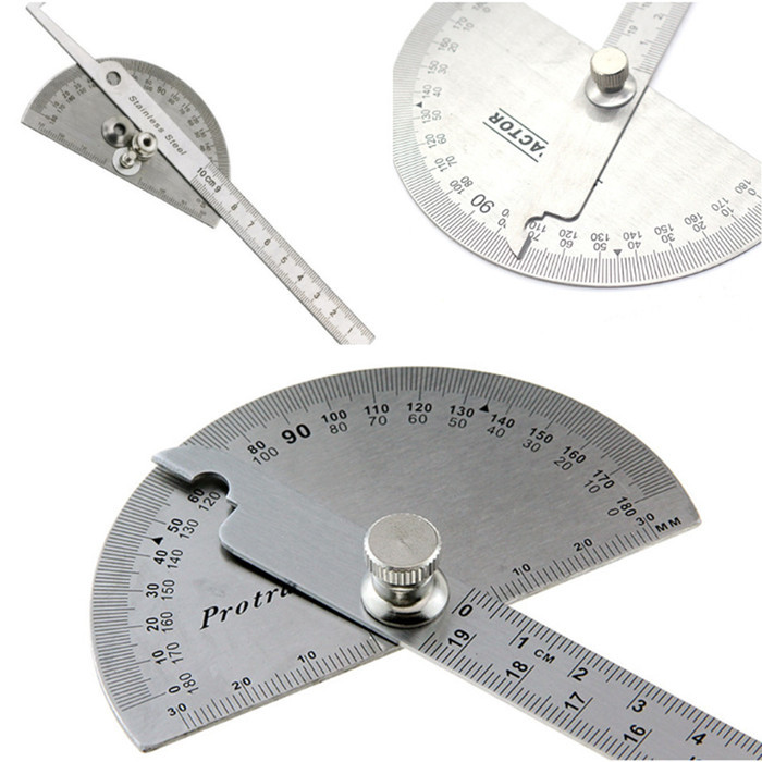 Jual Degree Protractor Stainless / Busur Derajat / Pengukur Sudut ...