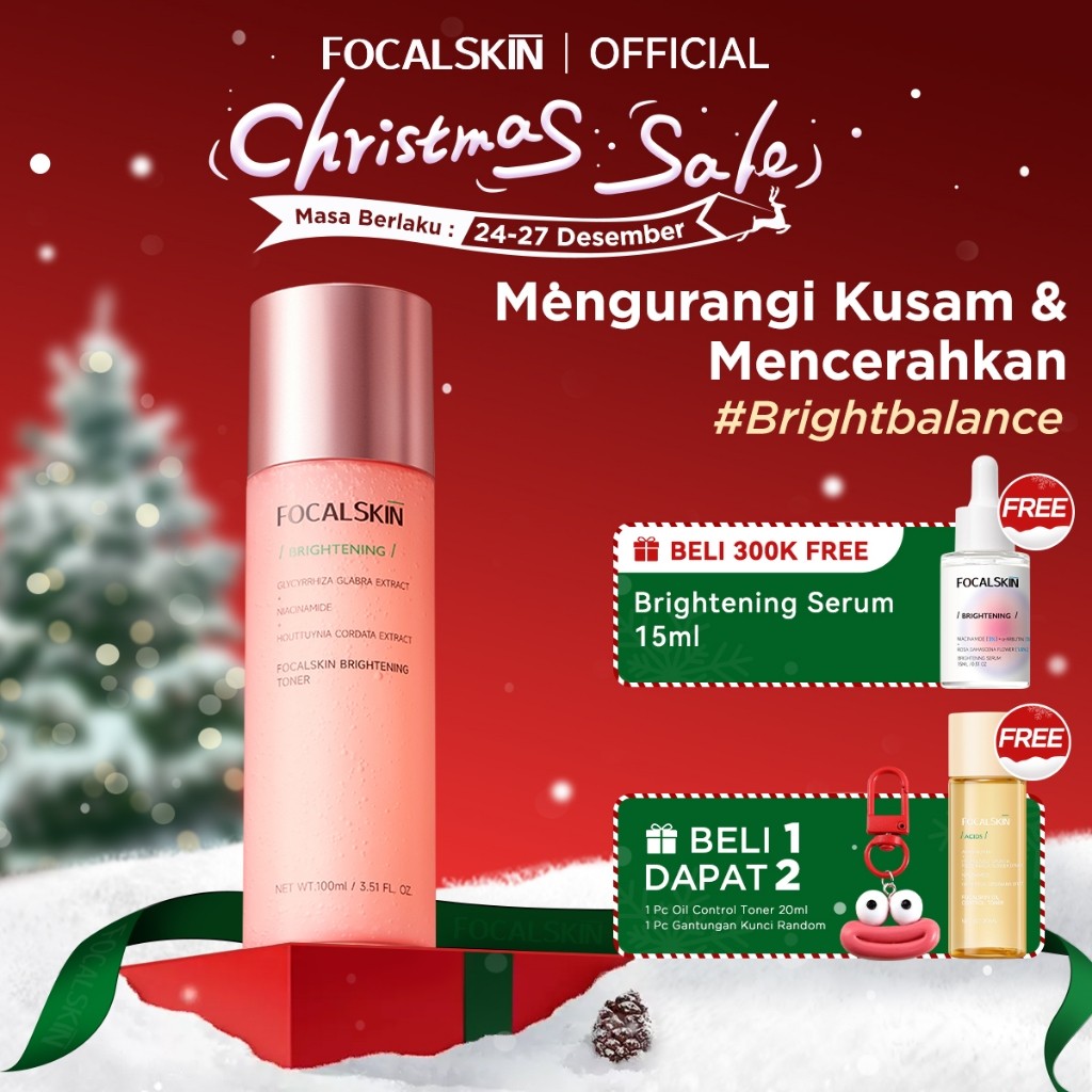 Jual FOCALSKIN 3 IN 1 Brightening Serum Toner - Glycyrrhiza Glabra ...
