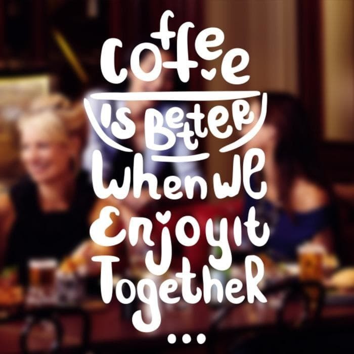 Jual Cutting Sticker Kafe Cafe Kaca Dinding Coffee Shop Kopi Cutting ...