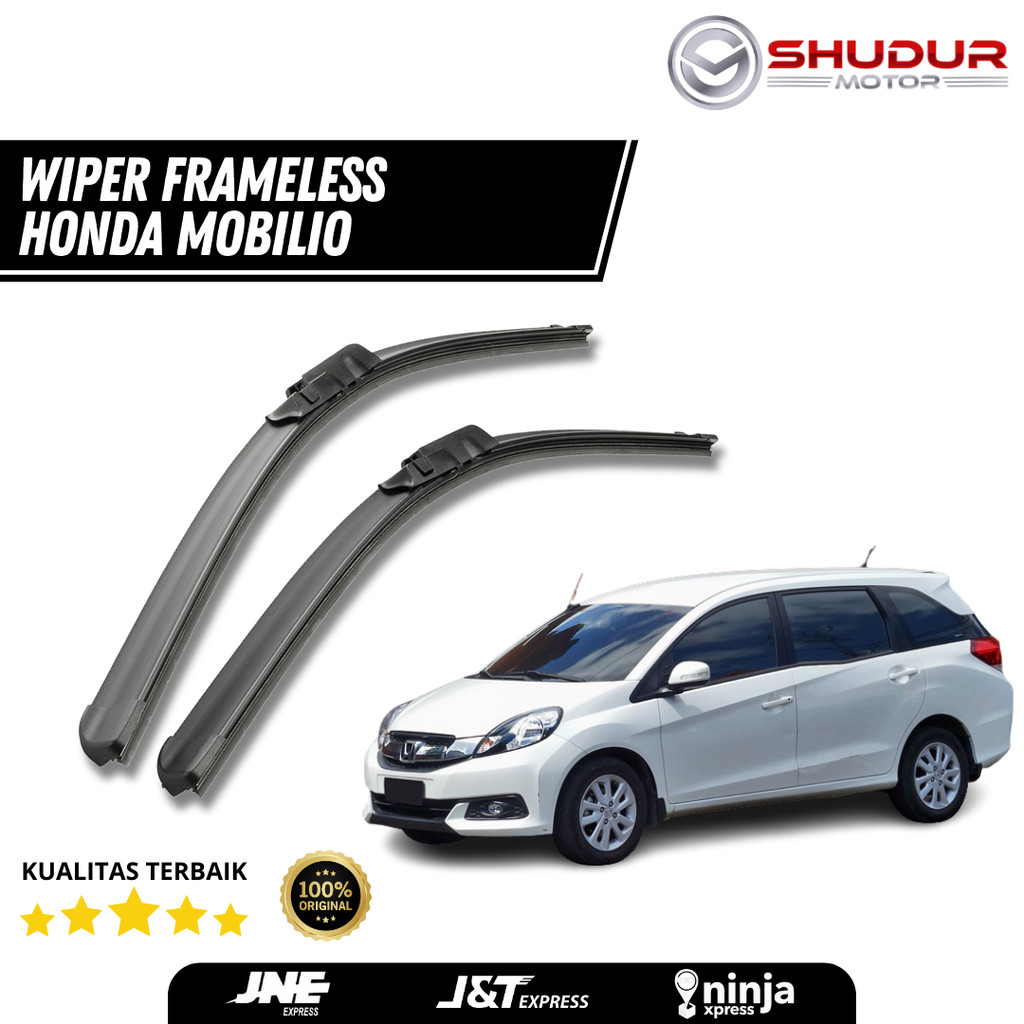 Jual Wiper Mobilio Sapuan Kaca Mobil Model Frameless Banana Karet 1 Set ...