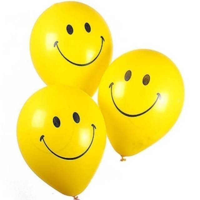 Jual ACC Balon Emotikon SMILE kuning | Shopee Indonesia