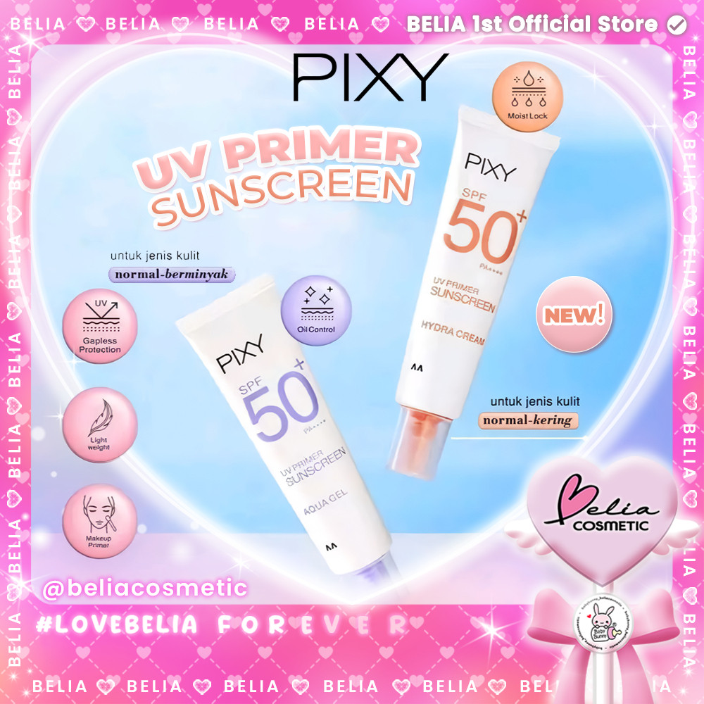 Jual PIXY Uv Primer Sunscreen SPF 50 Pa++++ | Aqua Gel | Hydra Cream | Shopee Indonesia