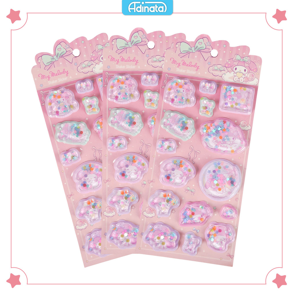 Jual My Melody Water Shaker Stickers 2513-6140 - Adinata / Sticker ...