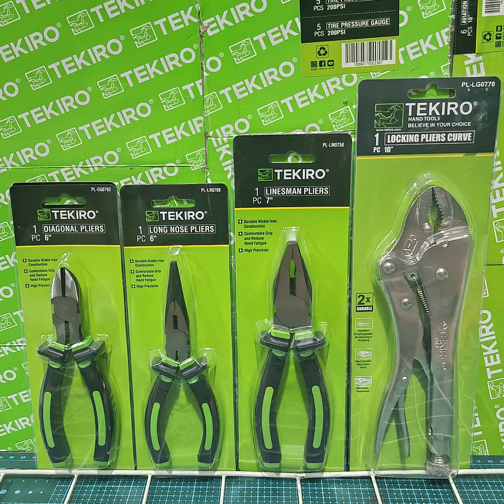 Jual Paket Tang Set 4 Pcs Tekiro - Tang Buaya Bengkok 10 Inch - Tang ...