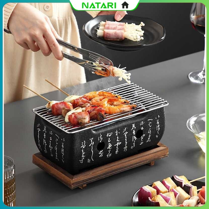 Jual Hibachi grill Alat Panggang Arang BBQ Japanese Grill Stove 24x12 ...