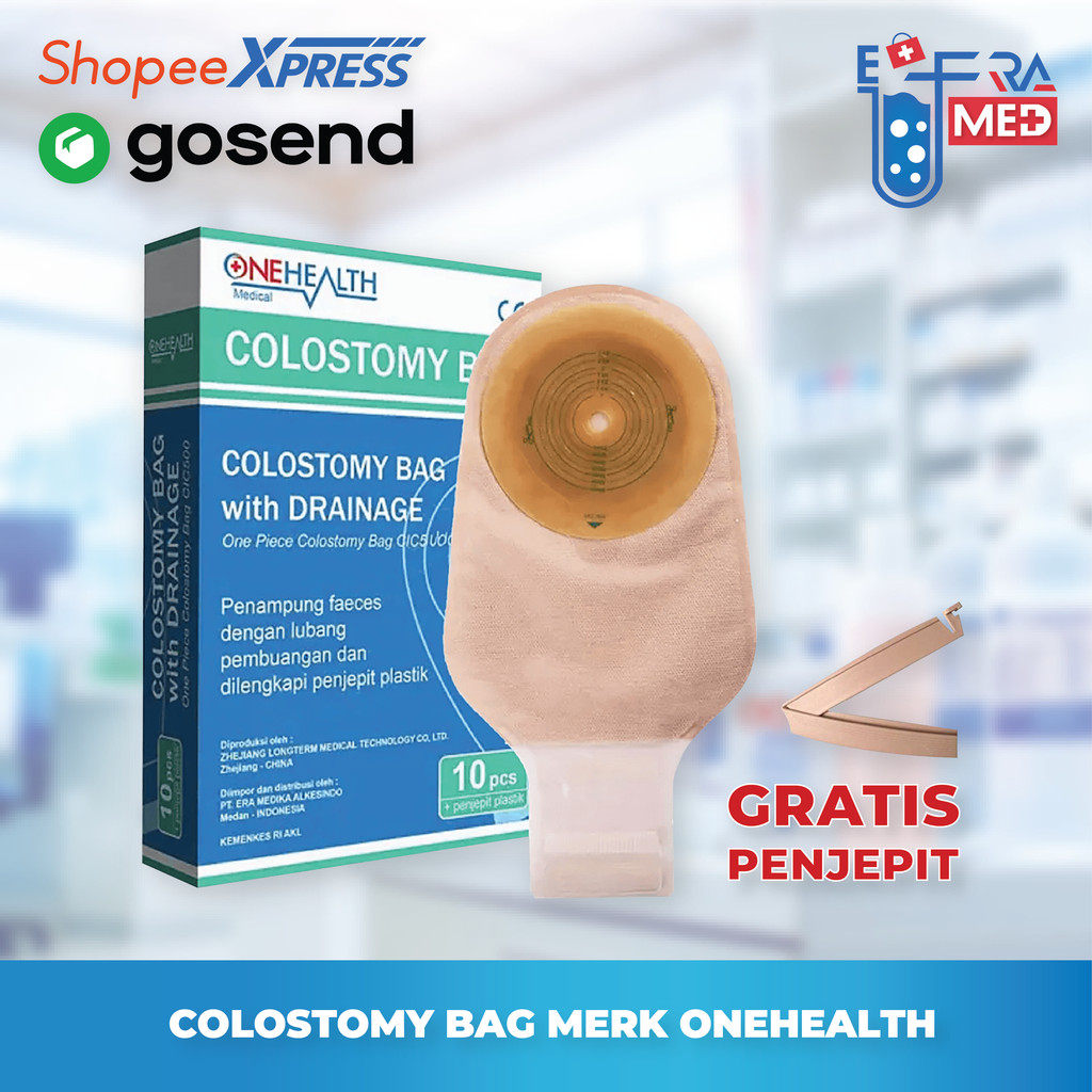 Jual Colostomy Bag Onehealth with Drainage / Kantong Kolostomy Per pcs ...