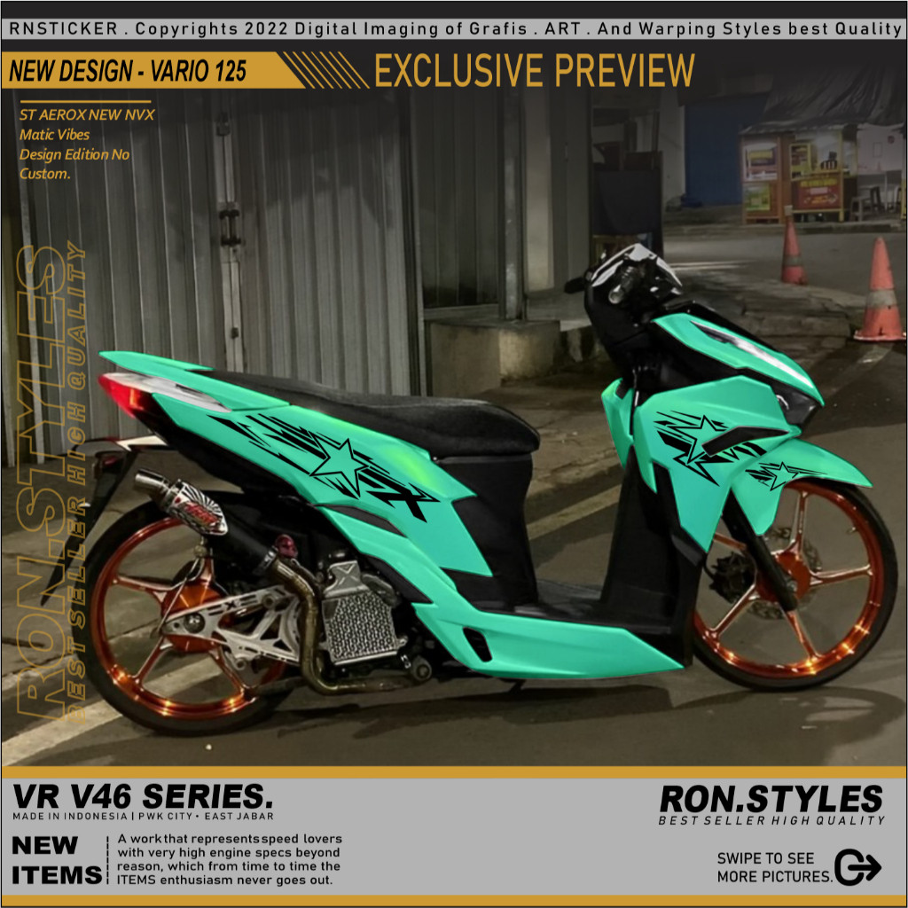 Jual Cutting Sticker Striping Variasi Vario New 125 Gen 2 Striping Vario 2023 terbaru Motif ...