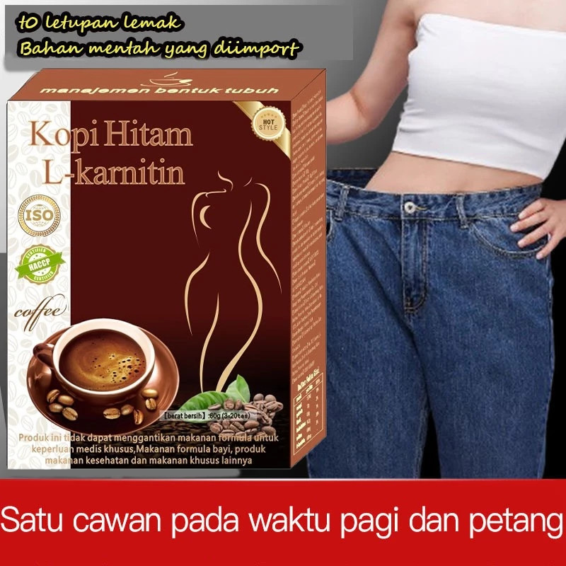 Jual (3gram x 20bungkus)Bubuk kopi instan L-karnitin,kopi hitam ...