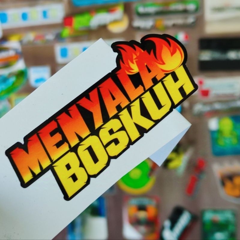 Jual Stiker Motor / Menyala Boskuh | Shopee Indonesia