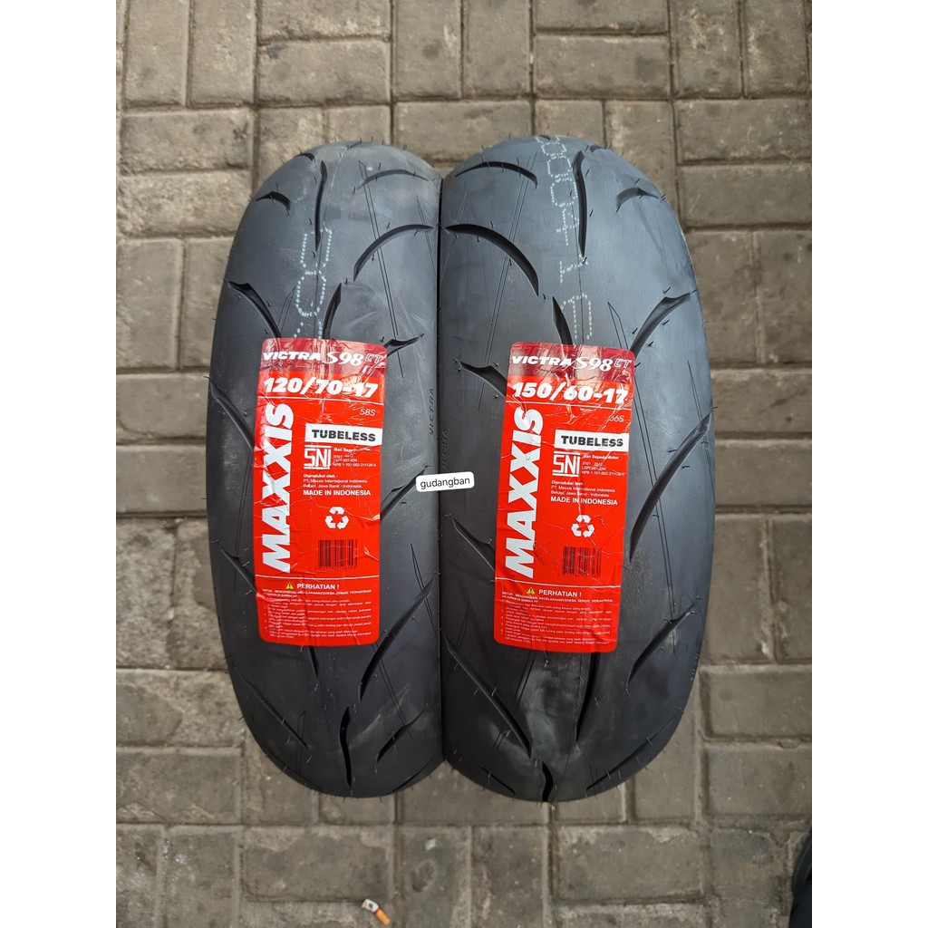 Jual ( CT - RING 17 ) PAKET 2 BAN - VICTRA CT !!! 120 70 17 DAN 150 60 ...