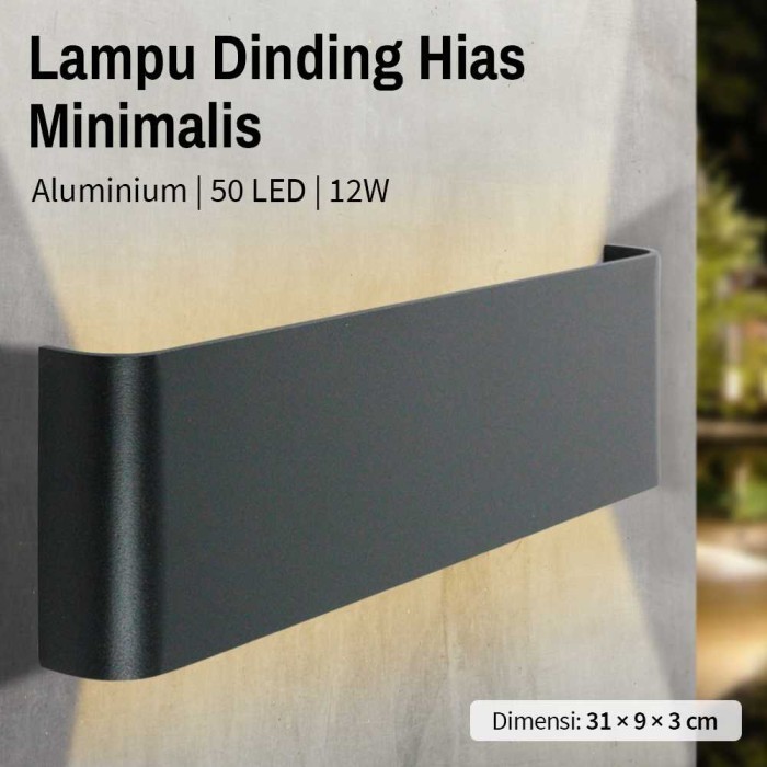 Jual LAMPU LED TEMPEL DINDING TEMBOK PILAR PAGAR TERAS OUTDOOR ...