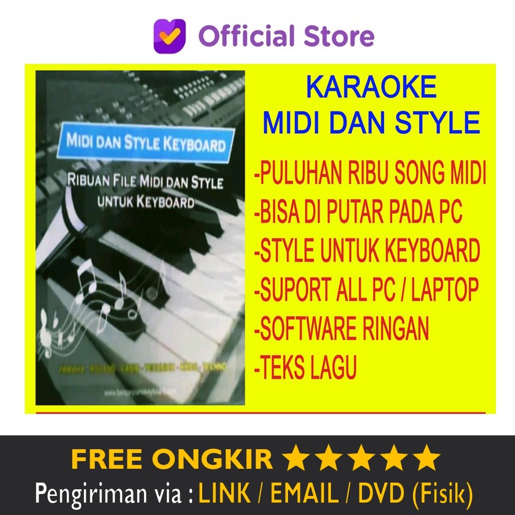 Jual Paket 30000+ File Karaoke Midi Song Style Yamaha Casio Corg Roland ...