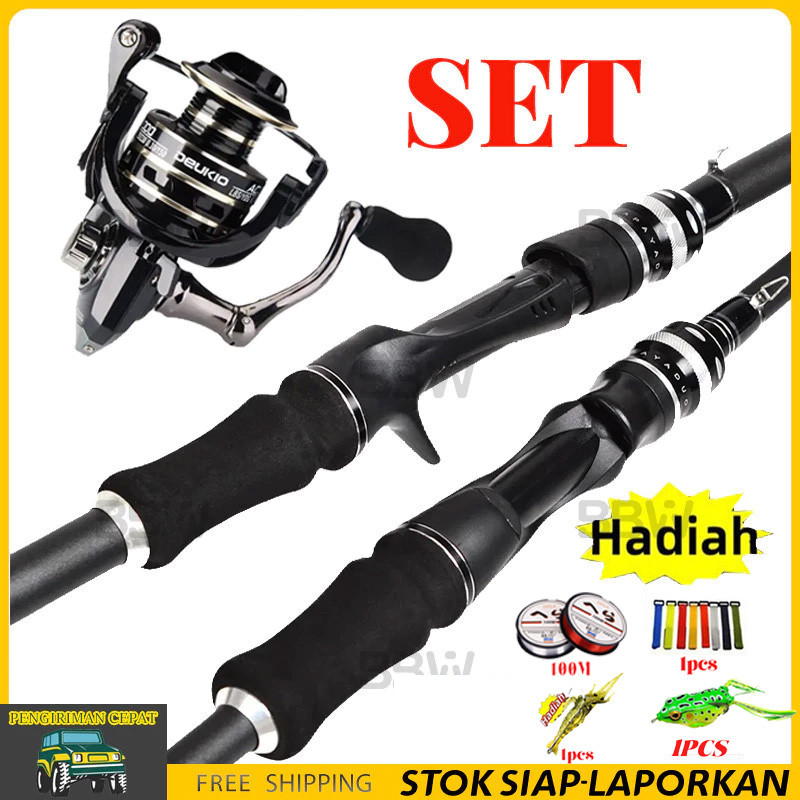 Jual Joran Pancing Set Dengan Bahan Serat Karbon 1.6M/1.8M/2.1M/2.4M Joran Pancing Carbon ...