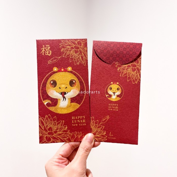 Jual 10pcs Angpao Imlek Premium 2025 Tahun Ular Snake Hong Bao Sincia ...