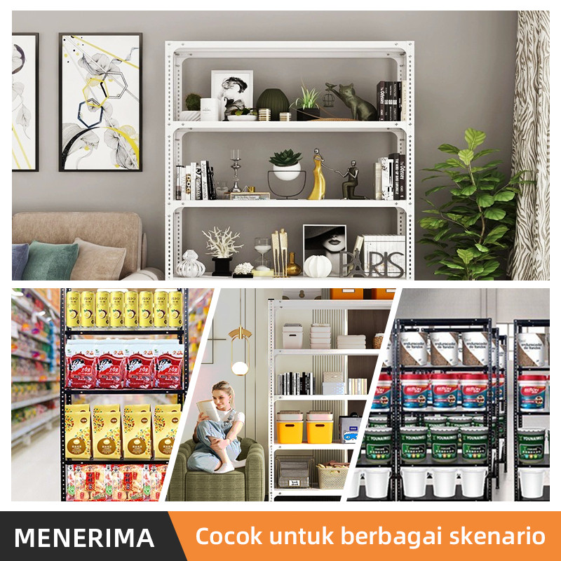 Jual YJ76JH Homsaura Rak Besi Susan Full Besi 180CM/Rak Susun Besi ...