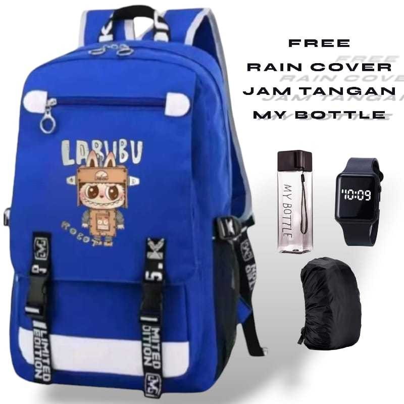 Jual Kiddopacks Tas Ransel Anak Sekolah Tas Anak Labubu Robot Blue Tas Anak Laki Perempuan Keren ...