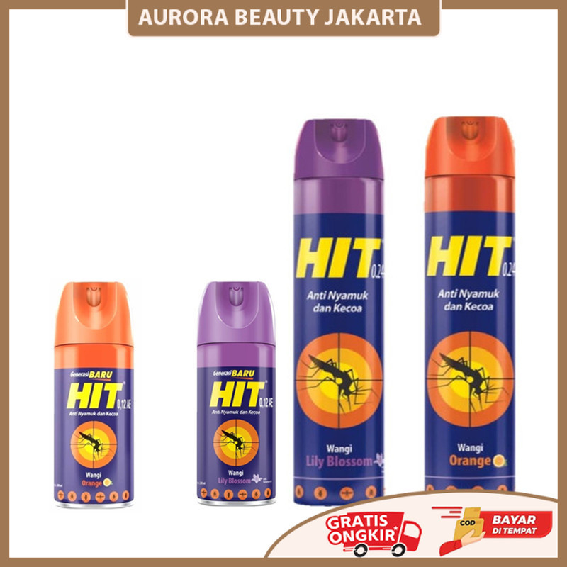 Jual HIT OBAT NYAMUK SEMPROT UKURAN 150 ML - 600 ML AURORA BEAUTY ...