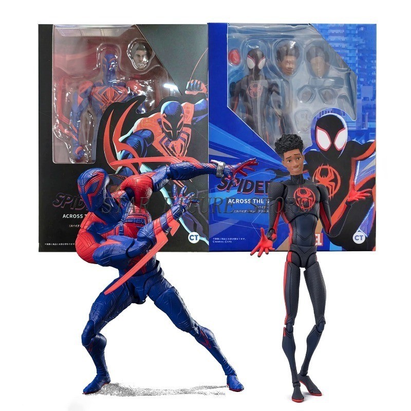 Jual CT Shf Miguel O'Hara Action Figure 18cm Marvel Across the Spider-Verse Model Miles Morales ...