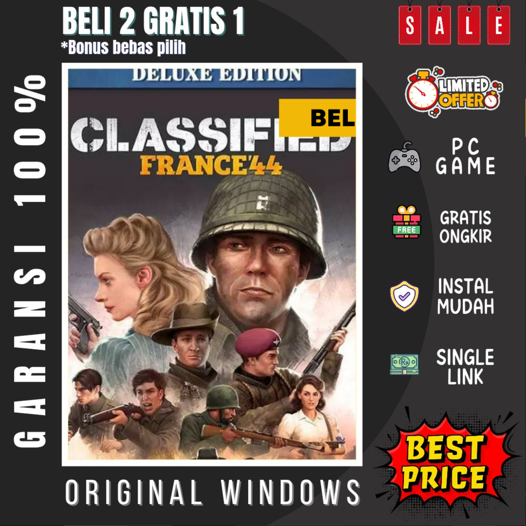 Jual CLASSIFIED FRANCE 44 DELUXE EDITION - GAME PC - GAME LAPTOP - PC ...