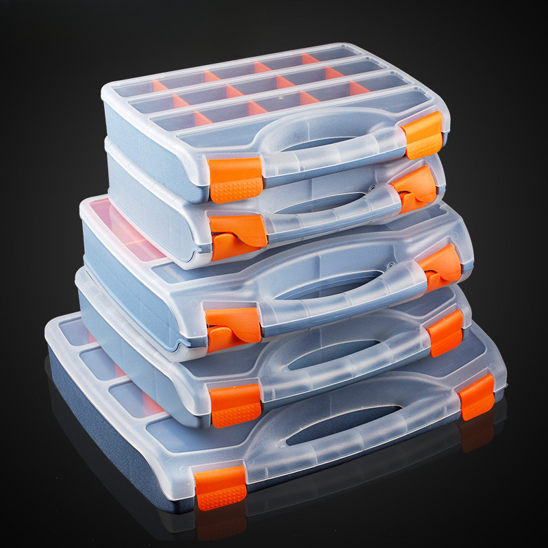Jual Tool Box Organizers and Storage Plastic Container Compartment ...