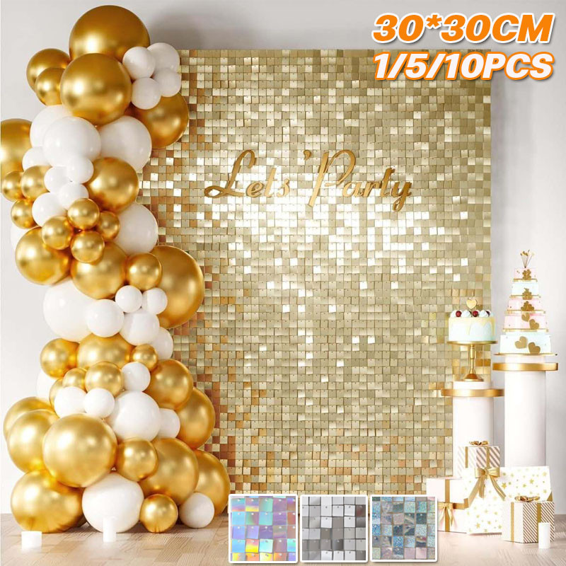 Jual Square Sequin Tile Backdrop Background Backdrop Ulang Tahun ...