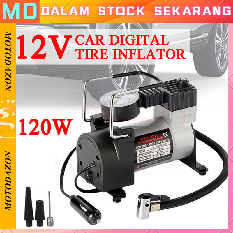 Jual 【Stok Tersedia】Paket Compressor Mini Listrik Portable Pompa Angin ...