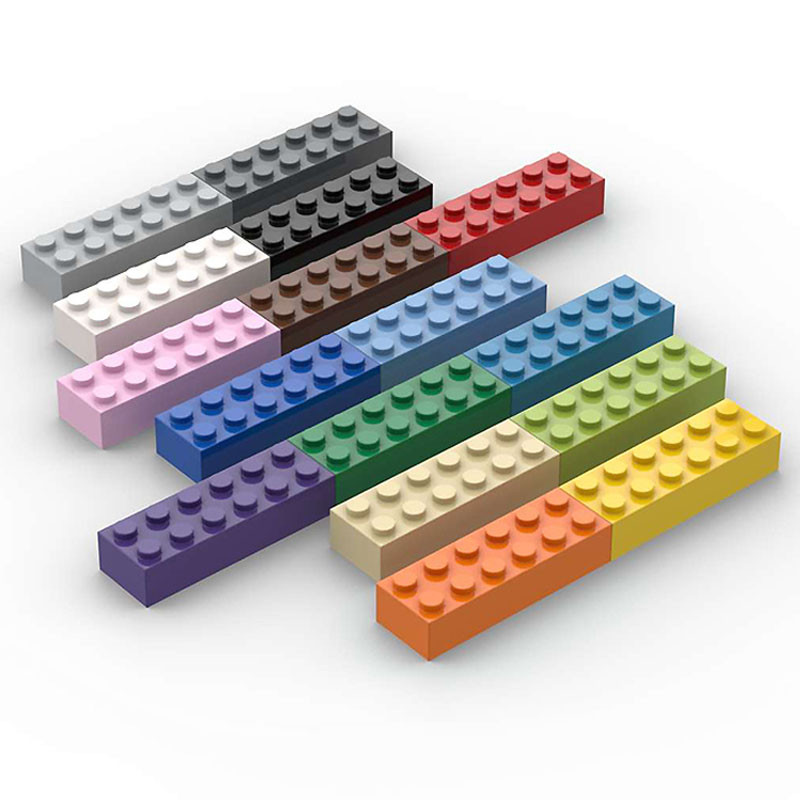 Jual 40pcs Bulk Building Blocks Thick Figures Bricks 2x6 Dots ...