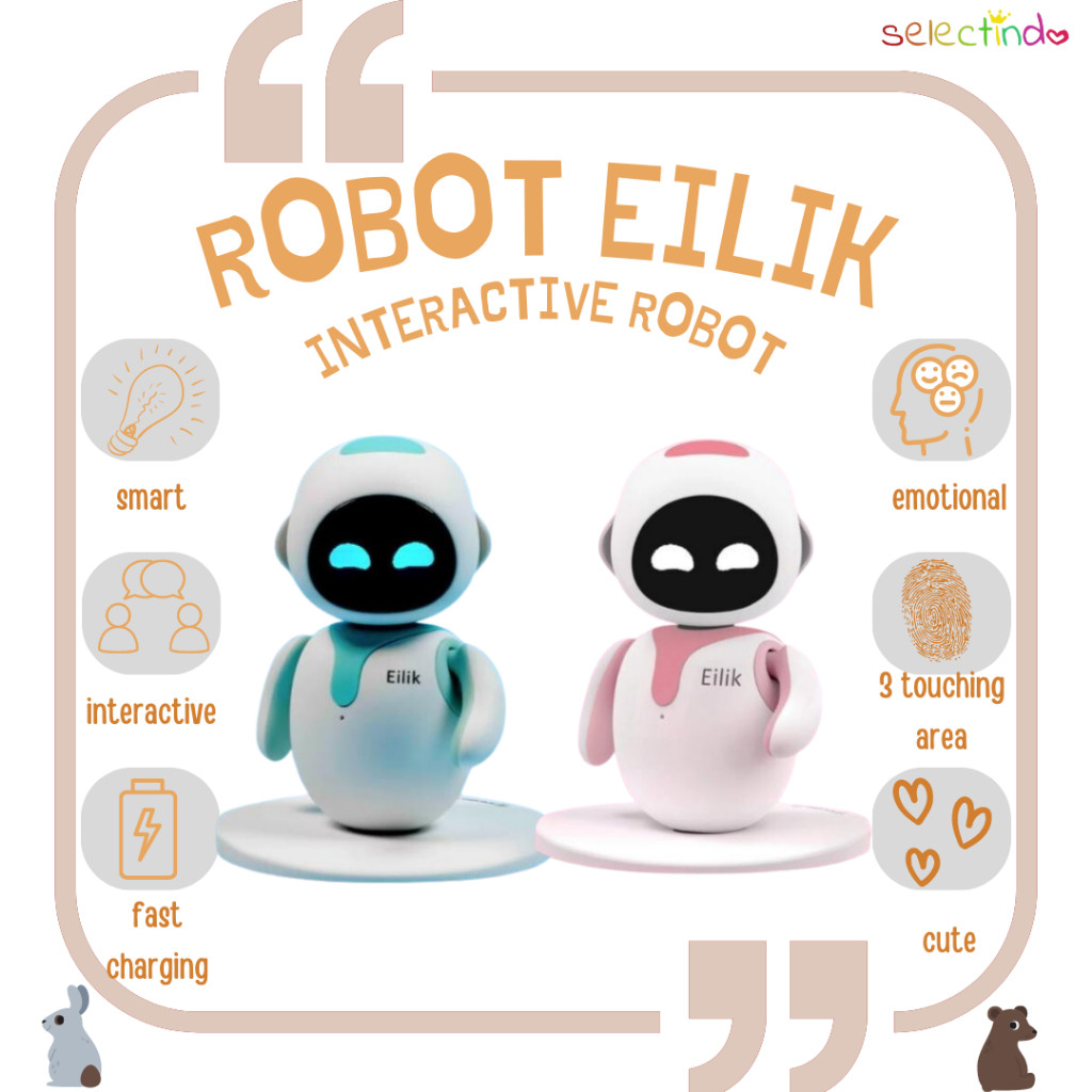 Jual Eilik Robot / Mainan Robot Interaktif / Robot Lucu / Emotional ...