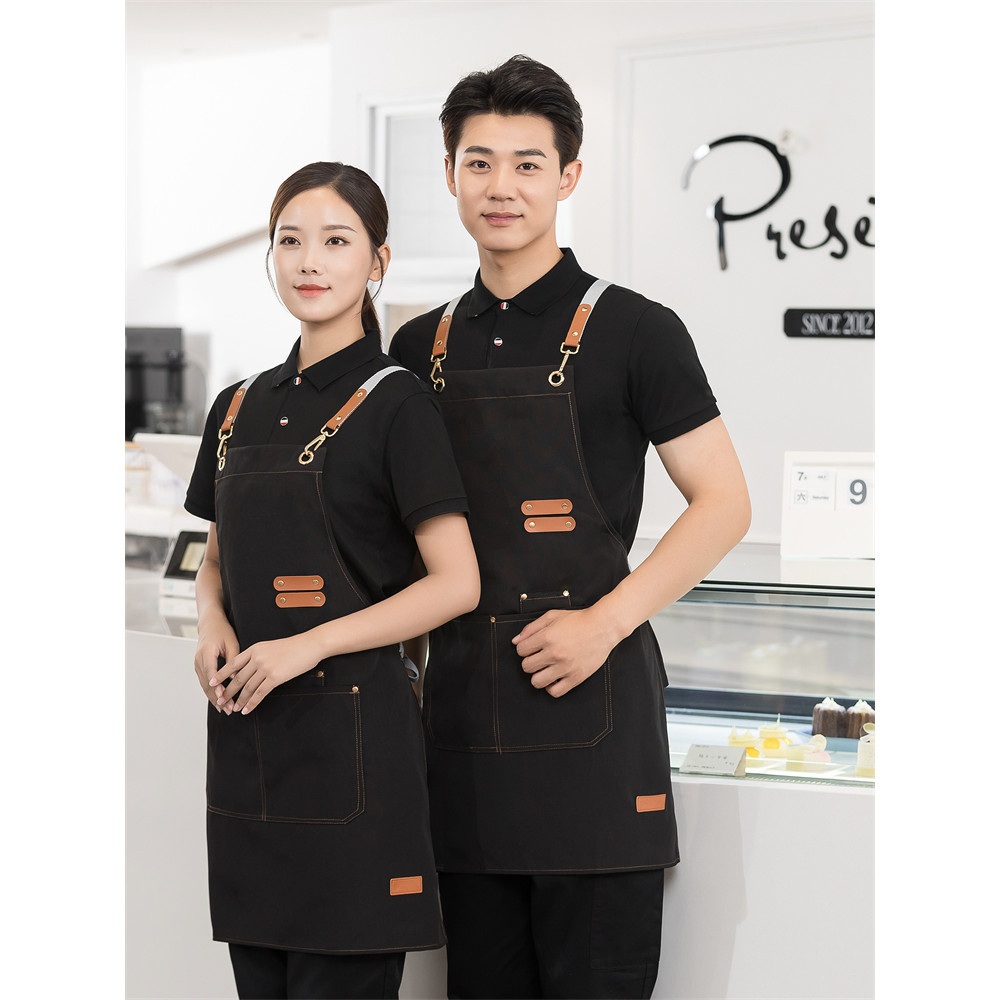 Jual Apron Celemek Barista Cafe Masak Dapur Apron Pria Wanita Waiter ...