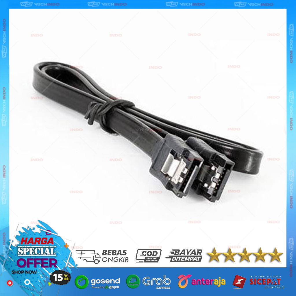 Jual Kabel SATA 3 6Gb/s 6Gbps High Quality 50 cm / 0.5M Meter ...