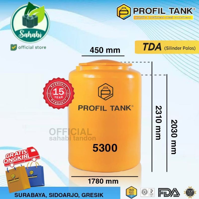 Jual Promo Tandon Air / Tangki Air / Toren Air Murah PROFIL TANK Ukuran ...