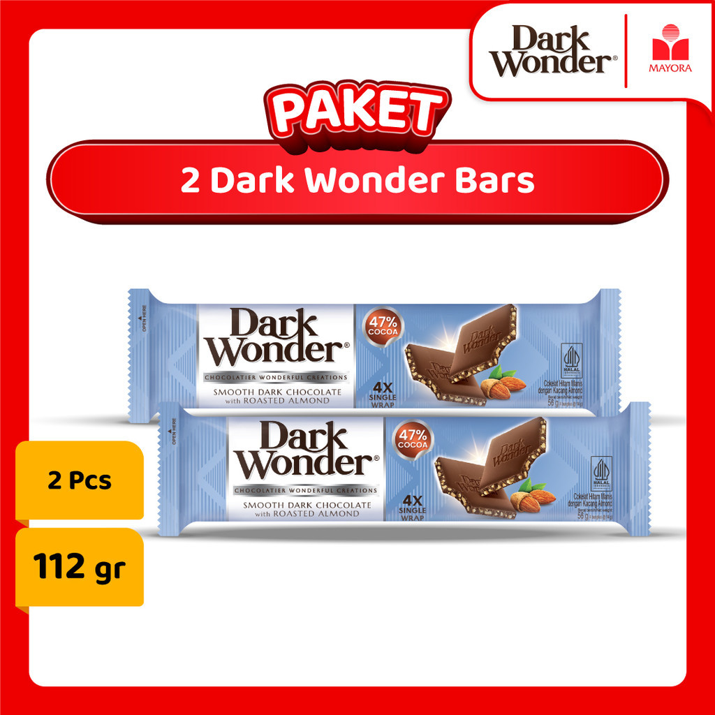 Jual Paket 2 Cokelat Dark Wonder Bars | Shopee Indonesia