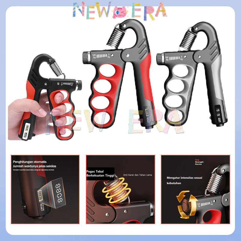 Jual Hand Grip Adjustable 5-100 Kg Alat Olahraga Tangan Latihan Otot ...