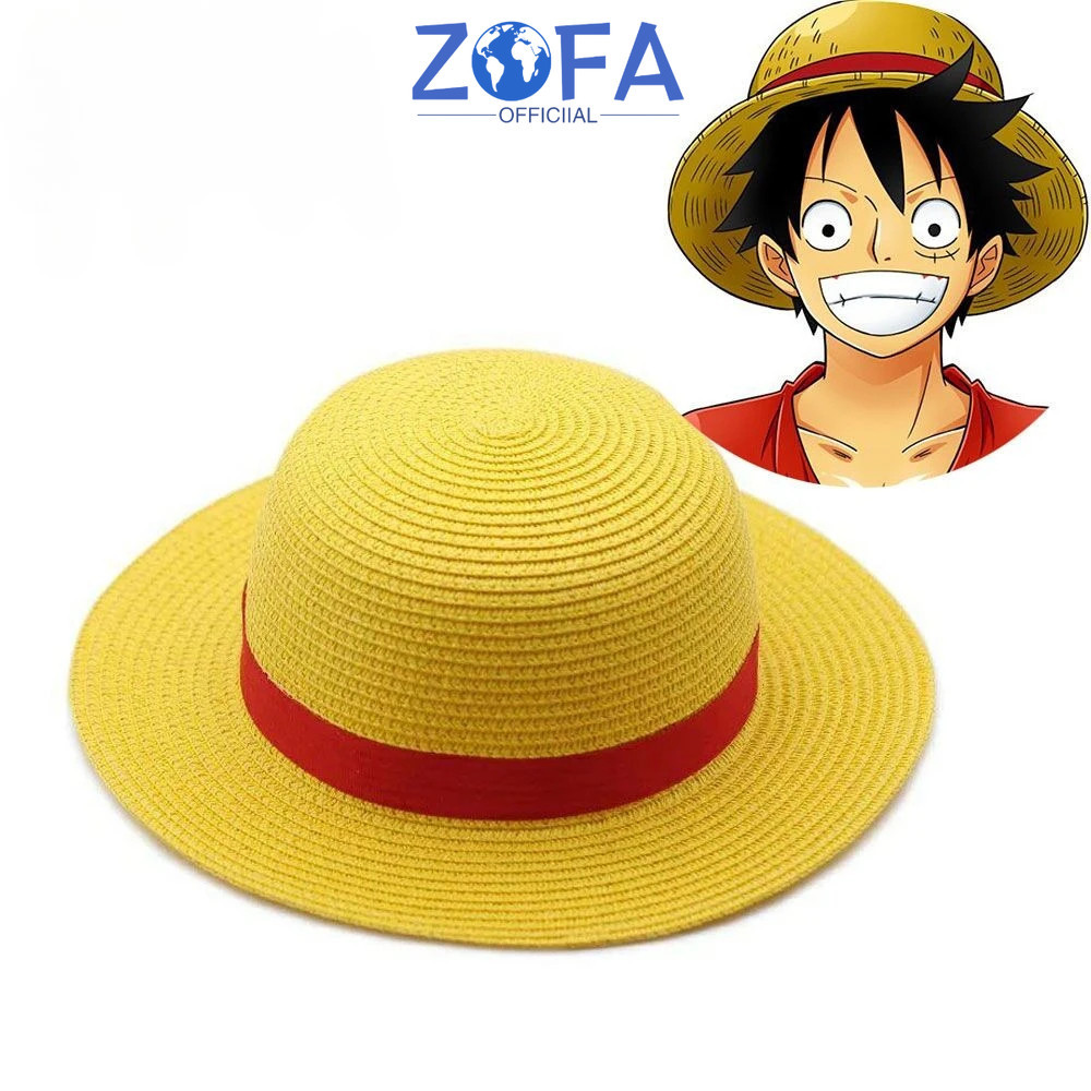 Jual Topi Monkey.D Luffy Bahan Jerami Anime One Piece Luffy Topi Pantai ...