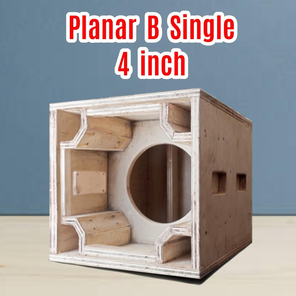 Jual Box Speaker 4 inch Planar Single bahan miniatur sound sistem tebal ...
