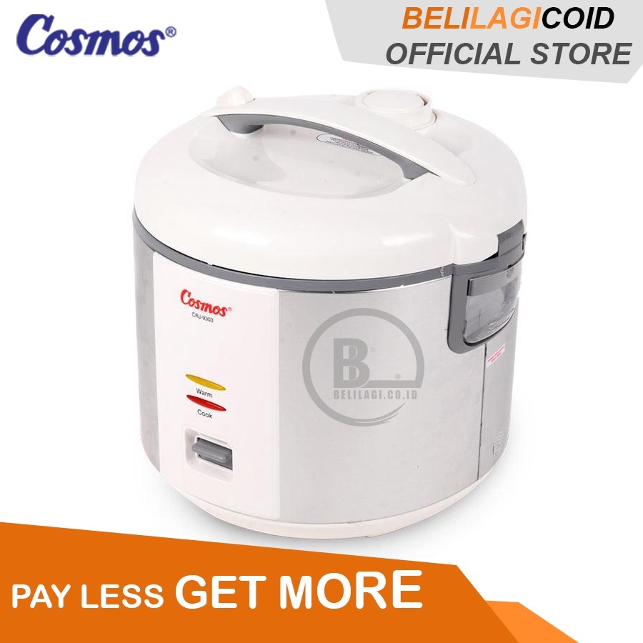Jual [COD OK] Cosmos Rice Cooker Stainless CRJ 9303 / Megicom Cosmos Stainless CRJ-9303 ...