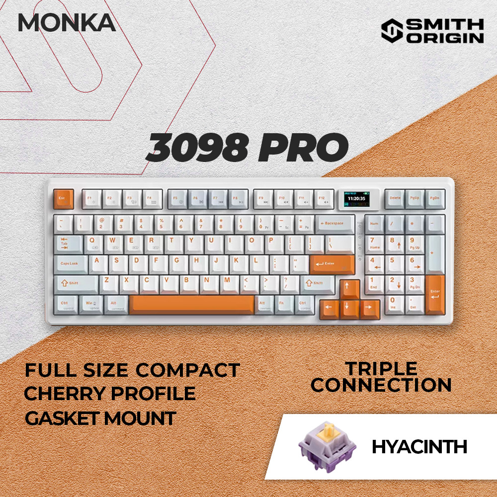 Jual NEW MONKA 3098 PRO V2 Tri Mode Gasket Screen RGB Hotswappable ...