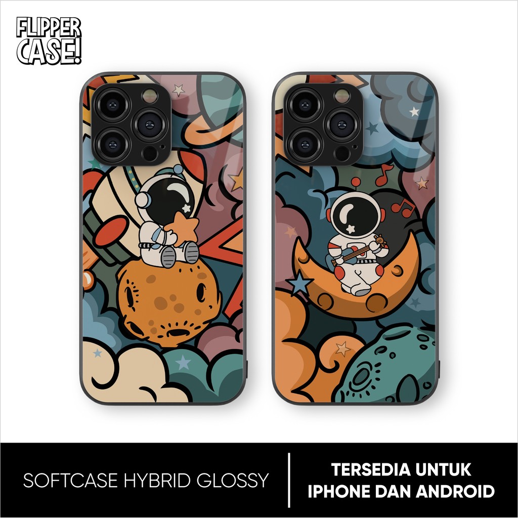 Jual Casing Handphone Glass Astronaut Untuk Android & iPhone 7/8/xr/x ...