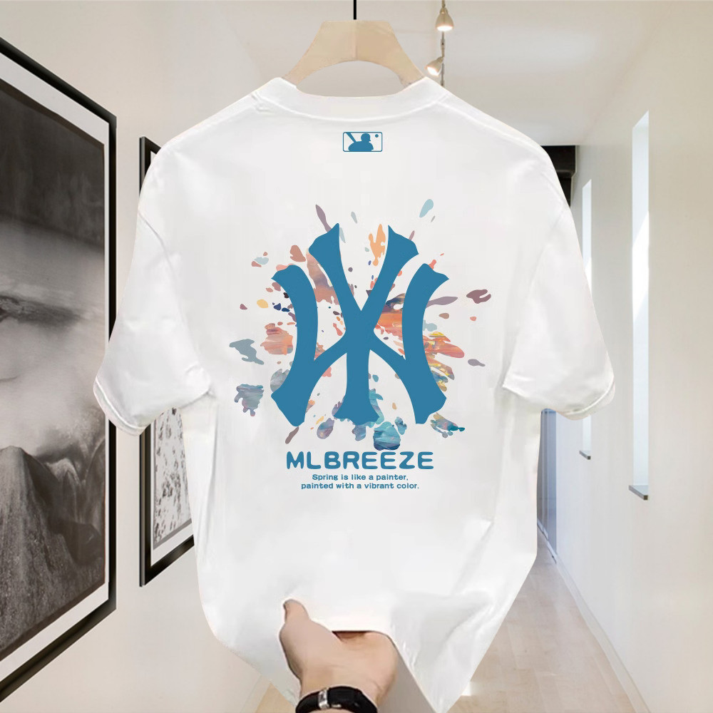 Jual (COD)T Shirt Pria baju kaos pria OutletsMLB 100% Cotton ...