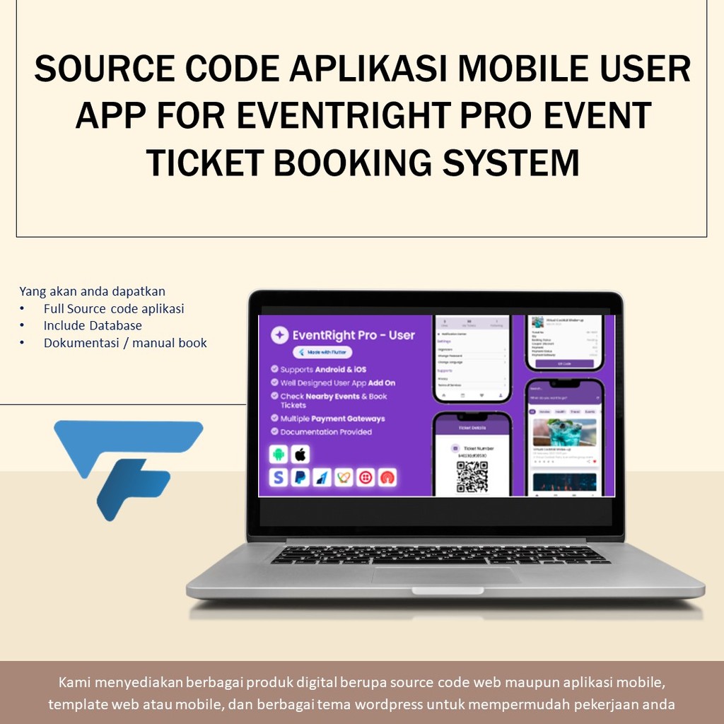 Jual SOURCE CODE APLIKASI MOBILE USER APP FOR EVENTRIGHT PRO EVENT TICKET BOOKING SYSTEM ...