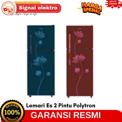 Jual kulkas 2 pintu Kulkas Polytron PRB-219 B / R 2 Pintu Murah 210 ...
