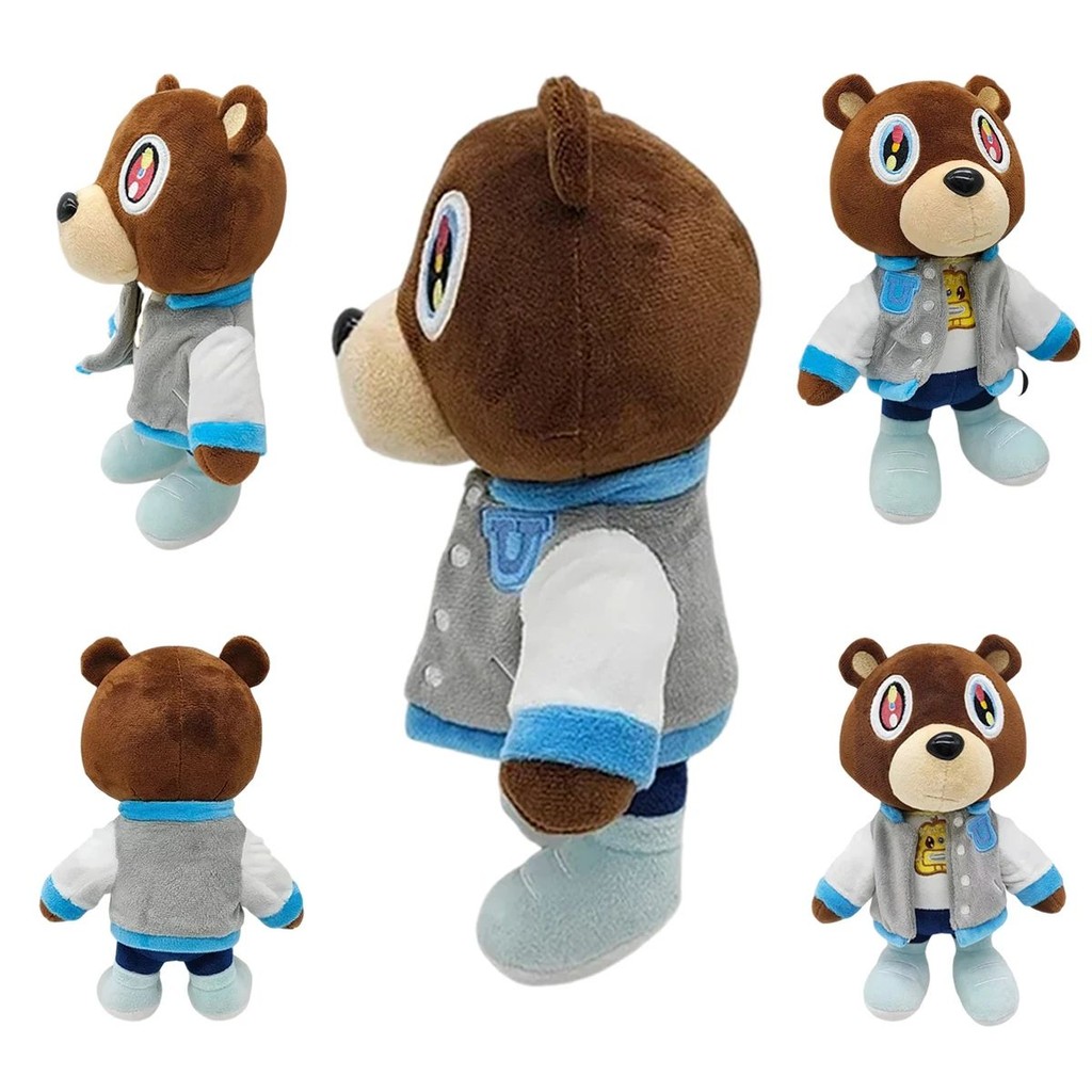 Jual Kawaii Kanye Dropout Bear Teddy Bear Plush Toys Kanye West Graduation Soft Stuffed Home ...