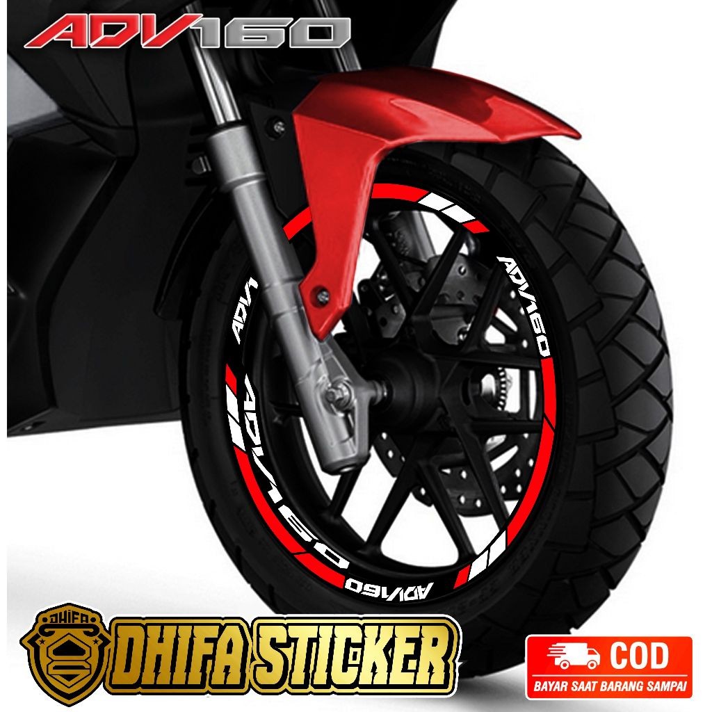 Jual Stiker Lis Velg Motor Honda ADV 160 Cutting Sticker Variasi Pelek ...