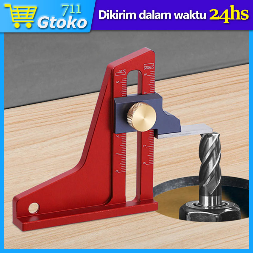 Jual Alat Ukur Ketinggian Mata Router Gergaji Penggaris Tenon Gauge ...