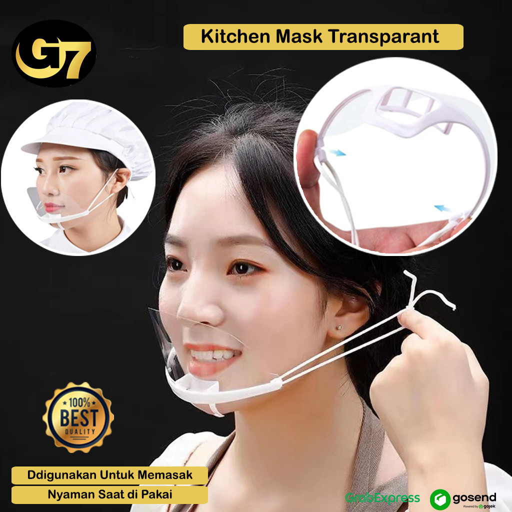 Jual Masker Mulut Masak Masker Chef Bening Transparan Masker Masak ...