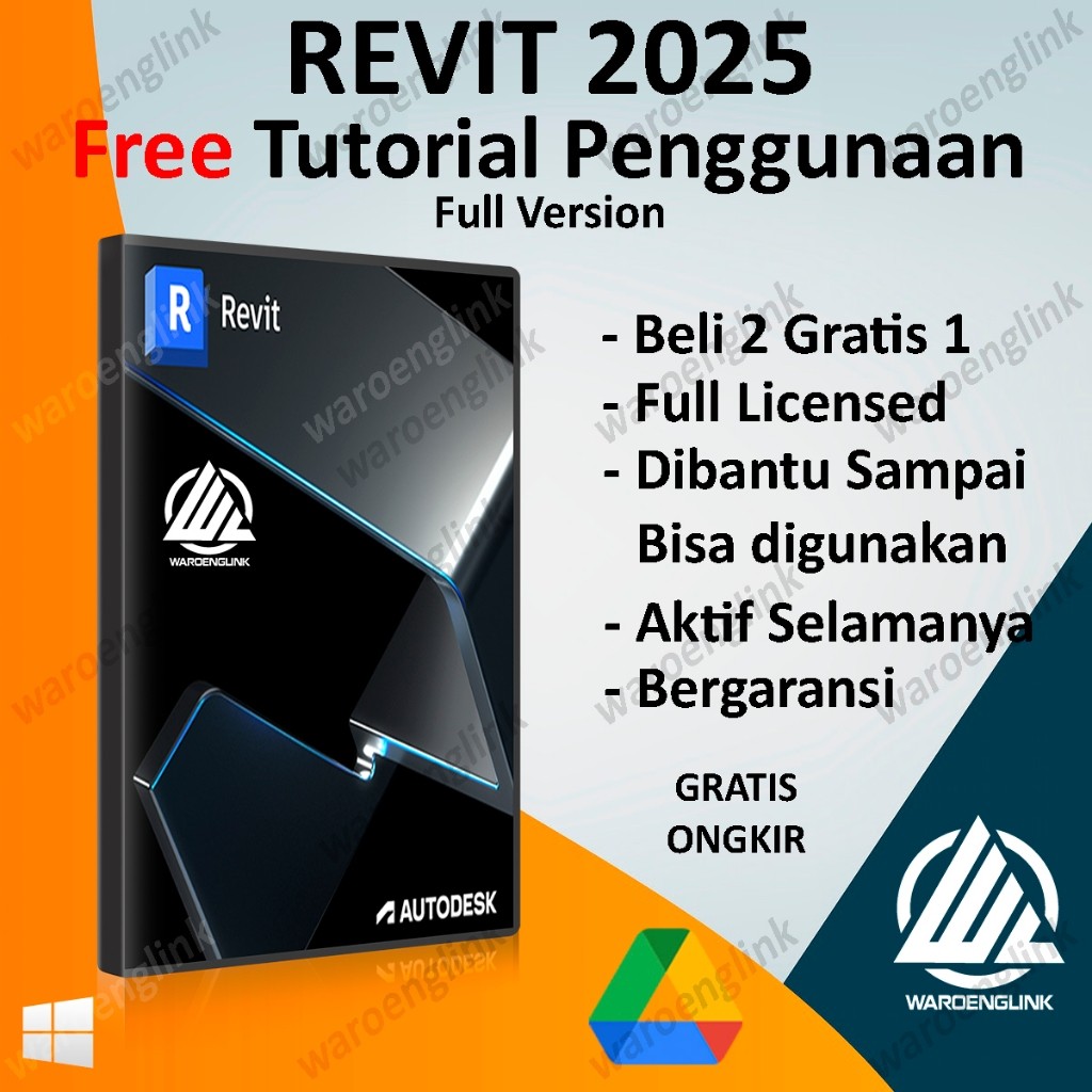 Jual Revit 2025 2024 2023 2022 full aktivasi | Video tutorial Install | Windows | Full Version ...