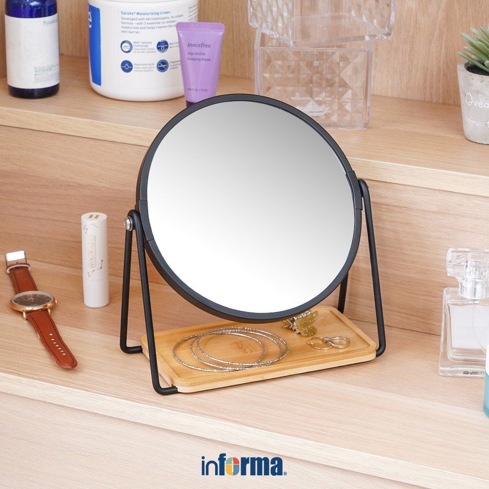 Jual Informa Cermin Rias Meja Bulat Dengan Pembesaran 2X - Hitam ...