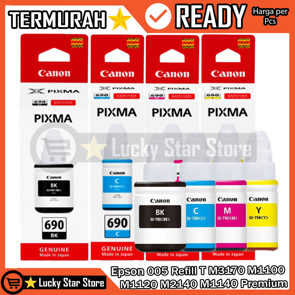 Jual Canon Printer Tinta Gi 790 Original Ink For G1000 G2000 G3000 ...